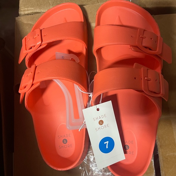 Shade & Shore | Shoes | Womens Neida Eva Two Band Slide Sandals Shade ...